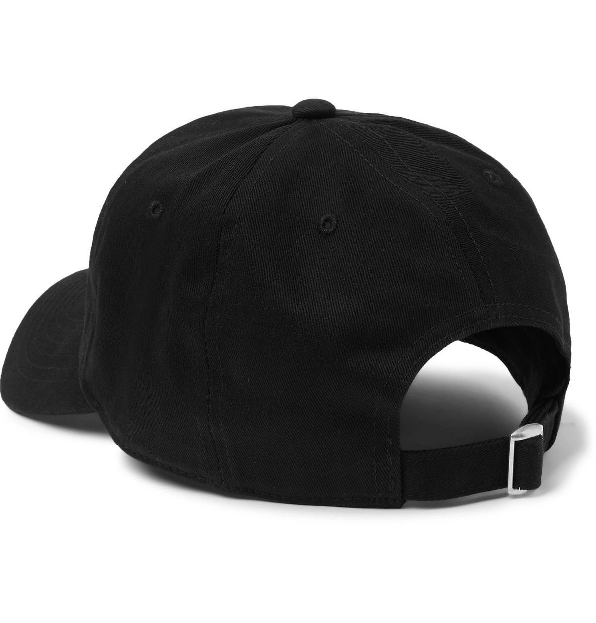 424 - Logo-Embroidered Cotton-Twill Baseball Cap - Black 424