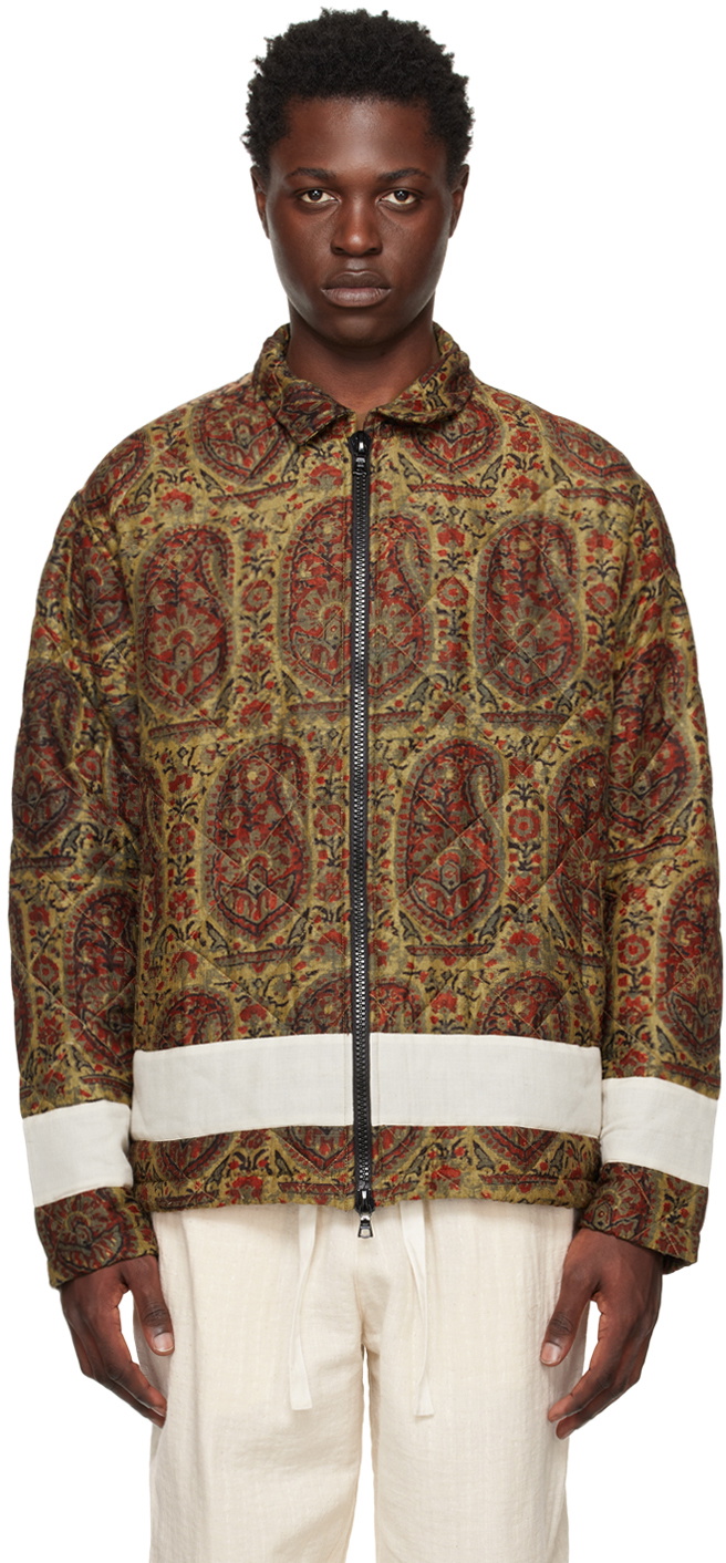 Karu Research Multicolor Block-Printed Jacket Karu Research