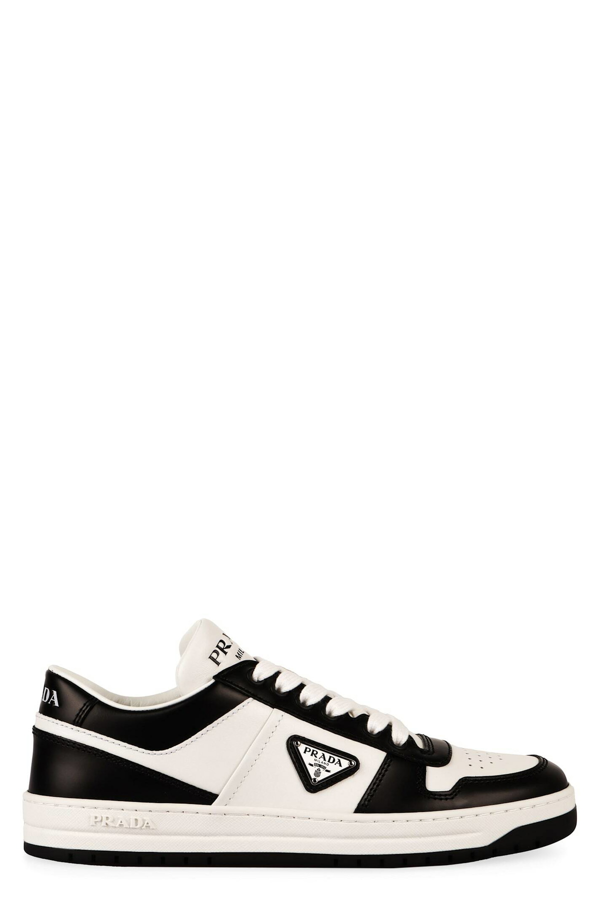 Prada Downtown Leather Low-top Sneakers Prada