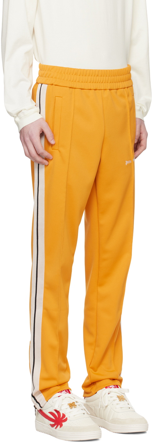 Palm Angels Yellow Striped Track Pants Palm Angels