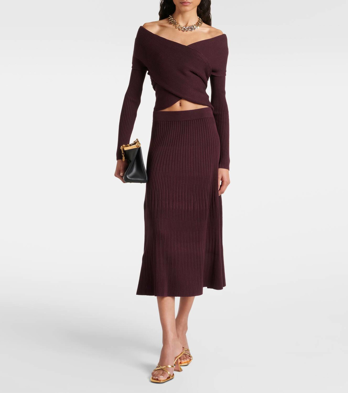Altuzarra Ireene ribbed-knit midi skirt Altuzarra