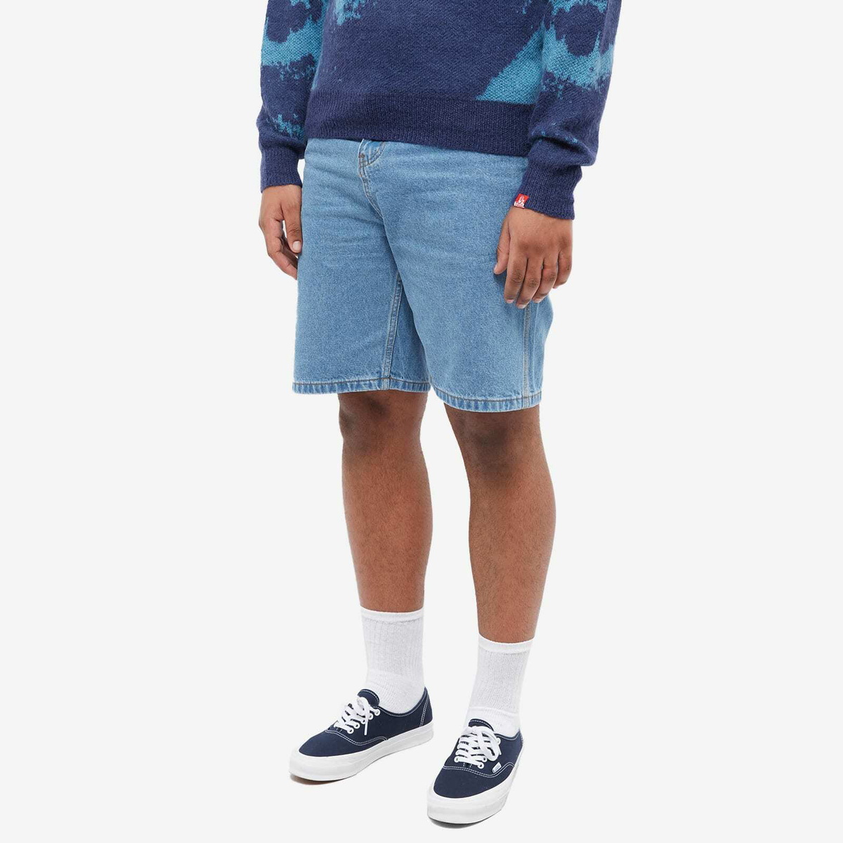 Butter Goods Men's Blindfold Denim Short in Washed Indigo Butter Goods