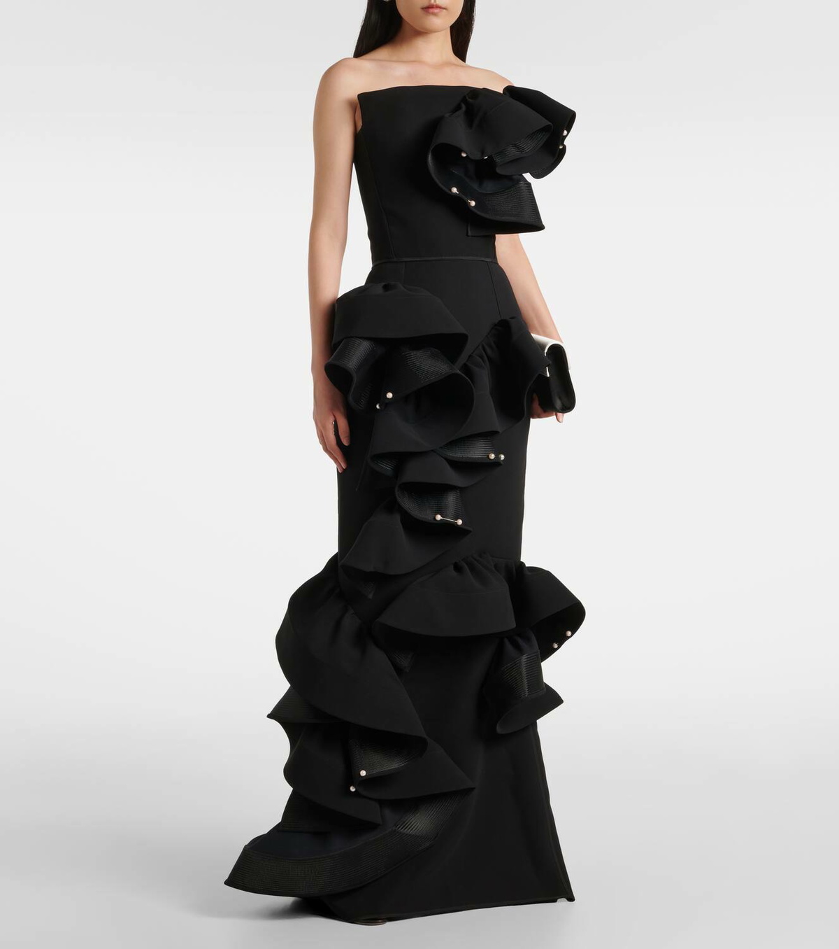 Maticevski Strapless ruffled gown Maticevski