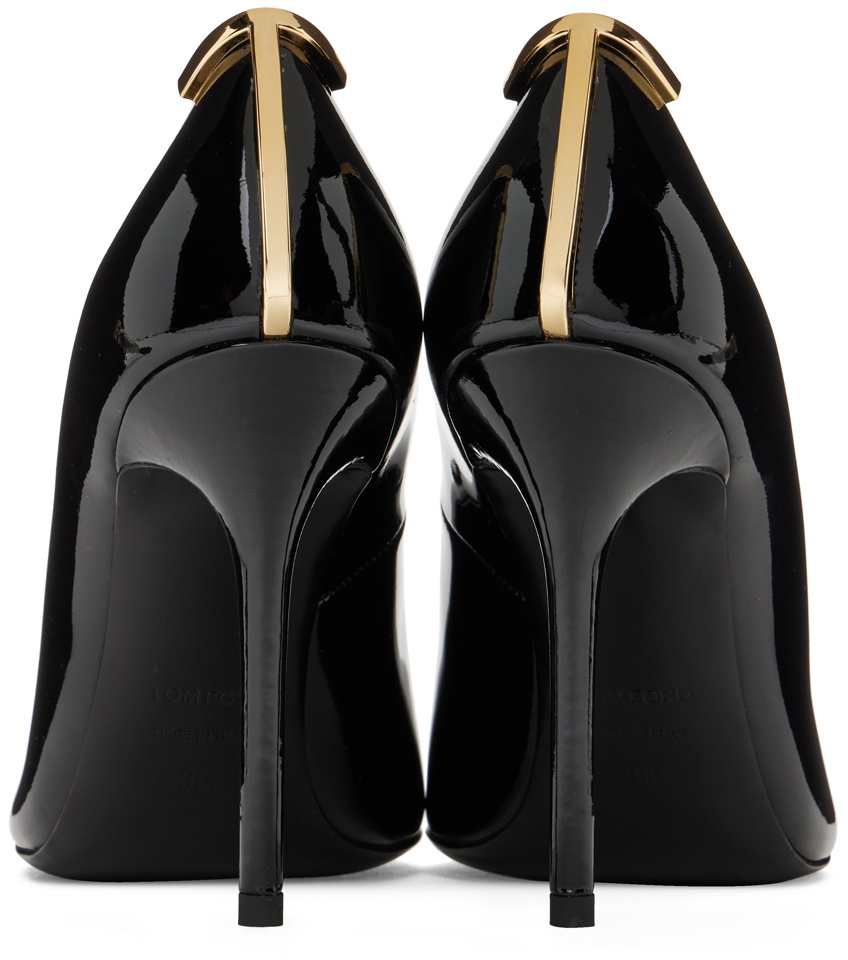 TOM FORD Black Iconic 'T' Pump Heels TOM FORD