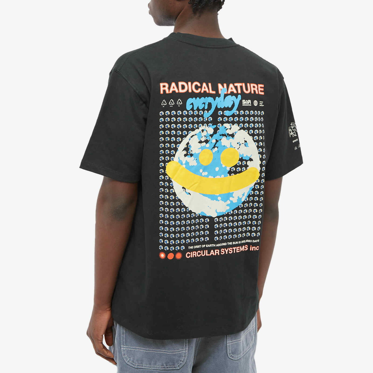 Space Available Men's Radical Nature Now T-Shirt in Black Space Available