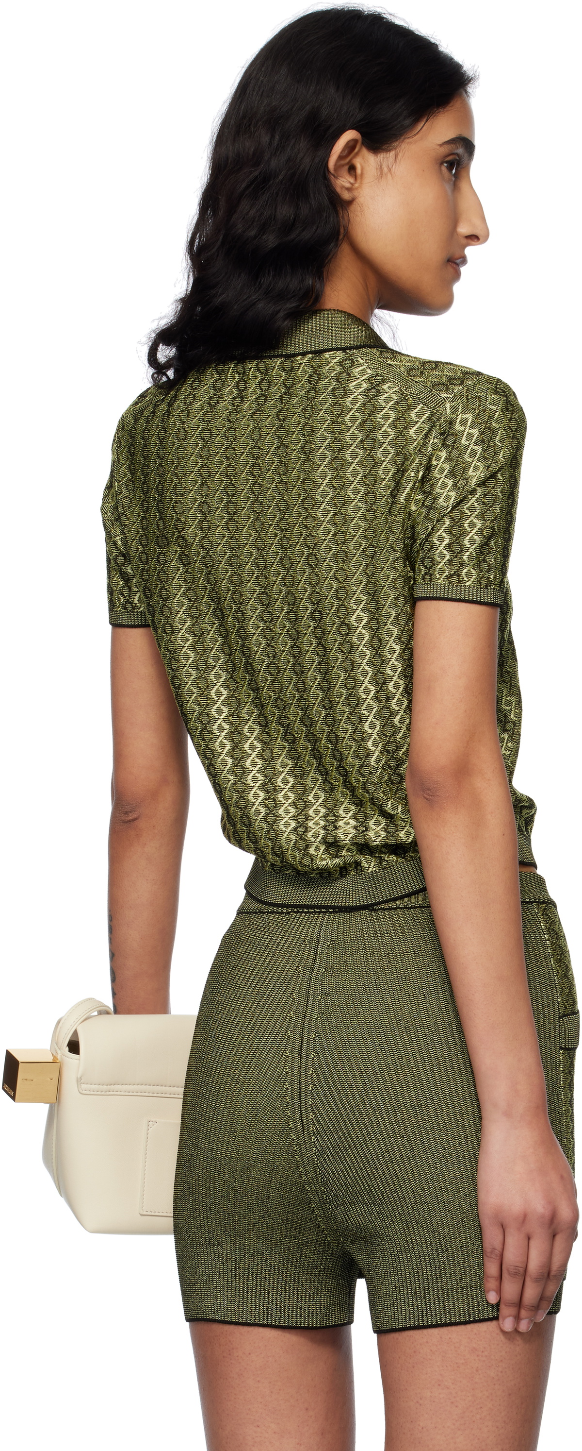 JACQUEMUS Green 'Le Polo Marino' Polo Jacquemus