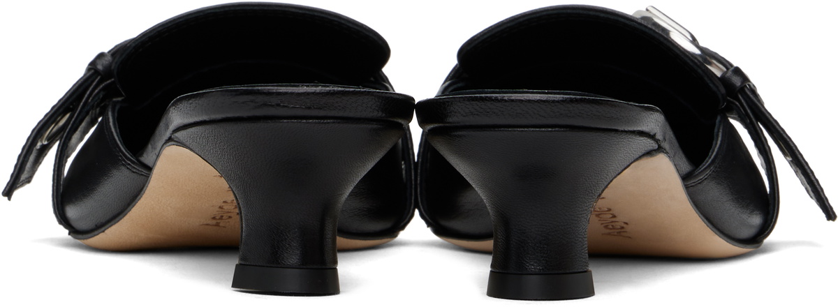 Aeyde Black Daniella Nappa Leather Heels Aeyde