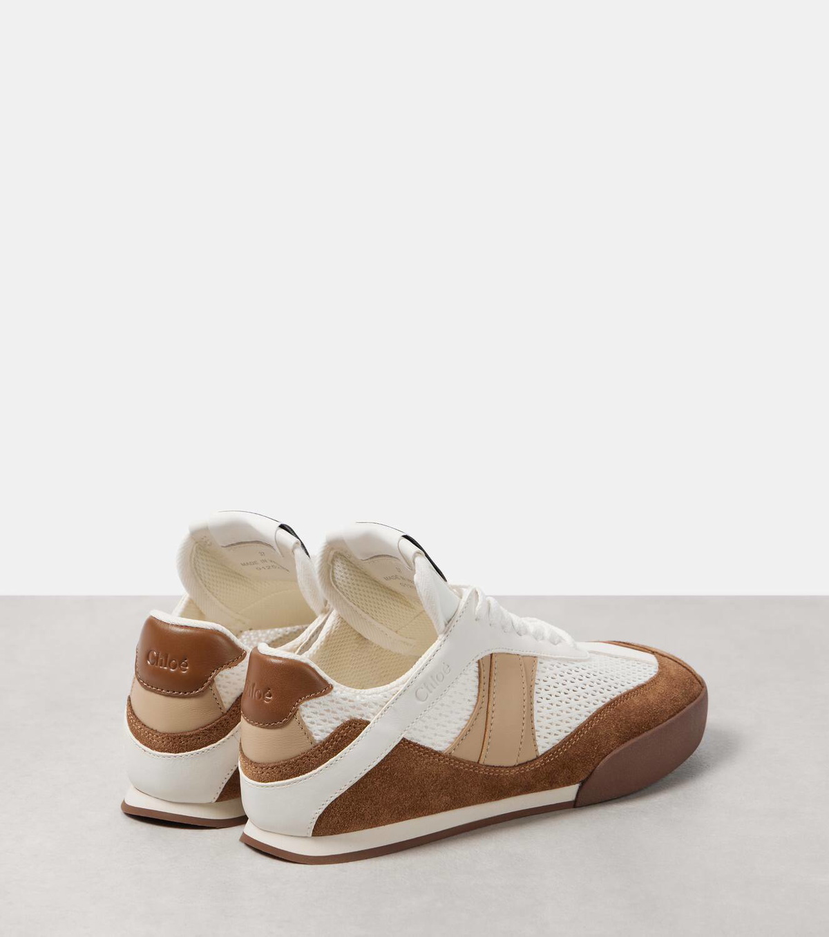 Chloé Kick suede-trimmed sneakers Chloe