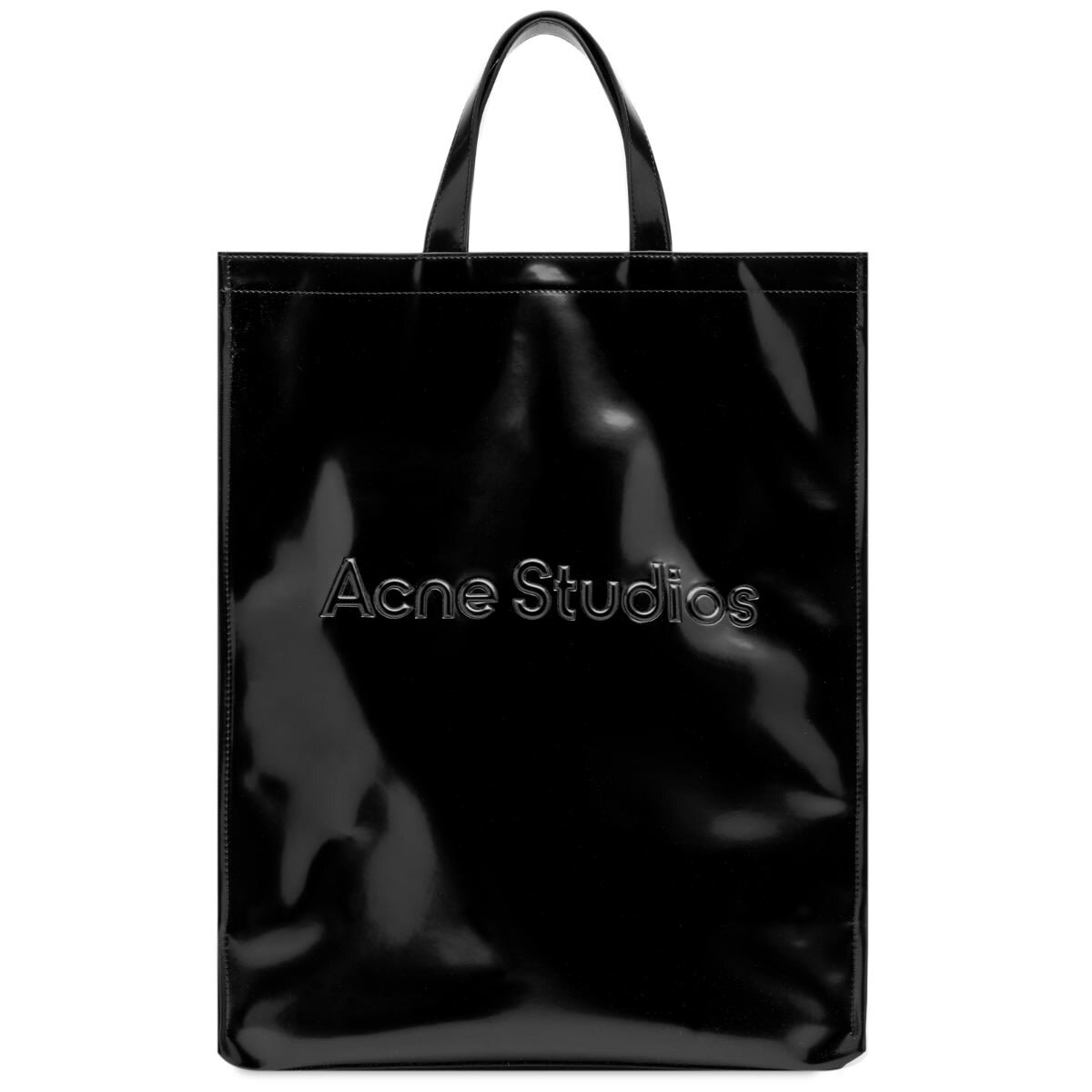 Acne Studios Women's Logo Shopper Tote Bag in Black Acne Studios