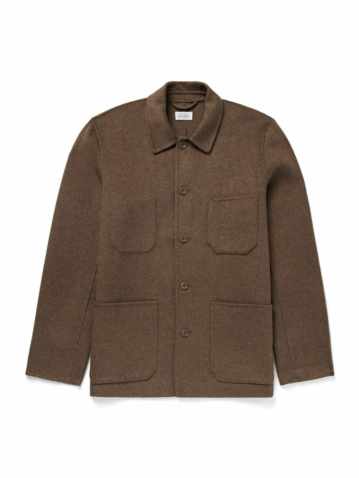 Hartford - Jay Double-Faced Wool-Blend Jacket - Brown Hartford