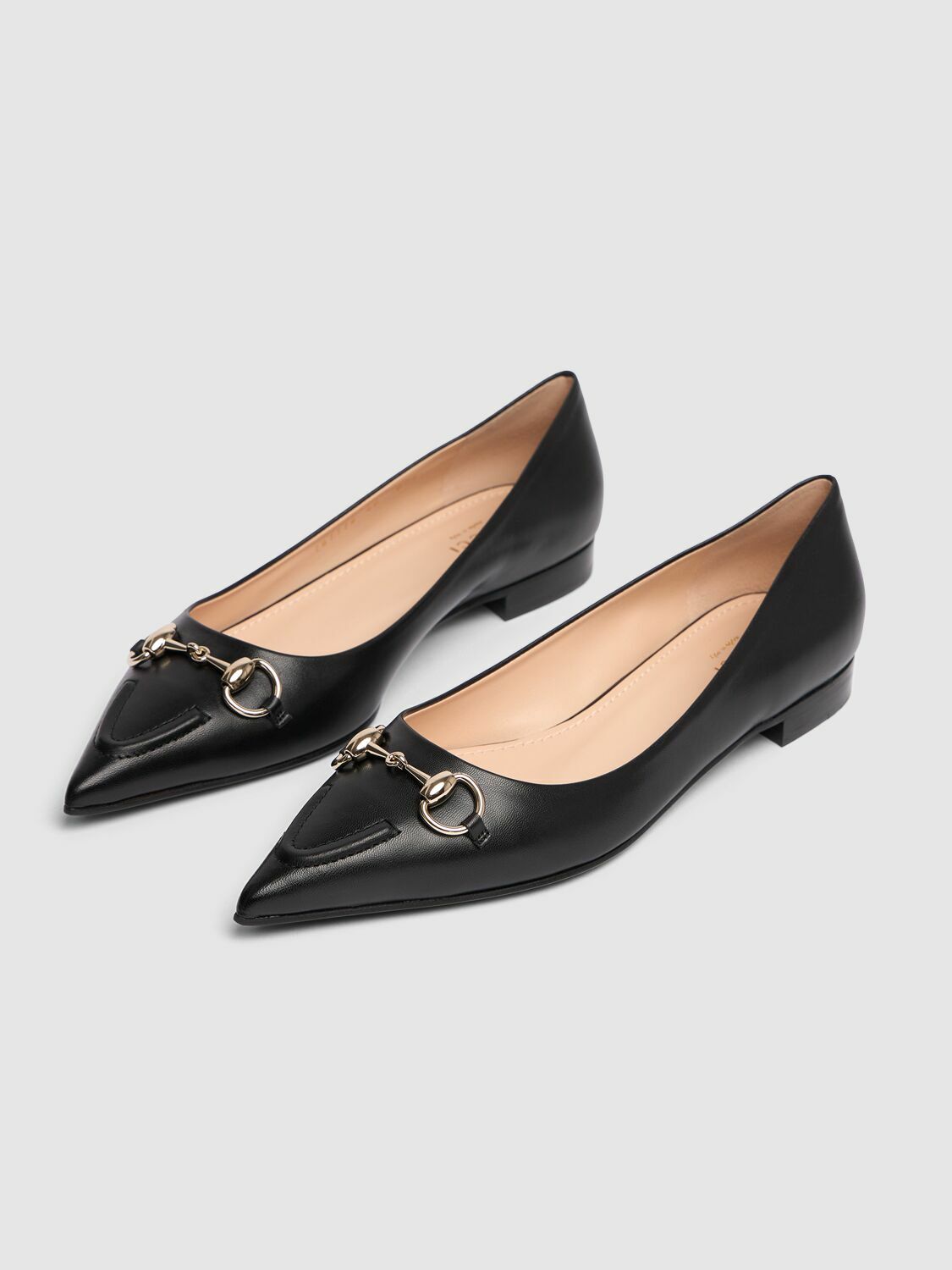 GUCCI Erin Leather Ballet Flats Gucci