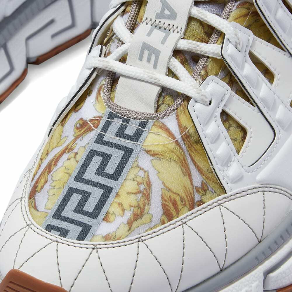 Versace Men's Chain Reaction Sneakers in White Versace