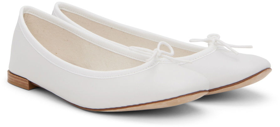 Repetto White Cendrillon Ballerina Flats Repetto