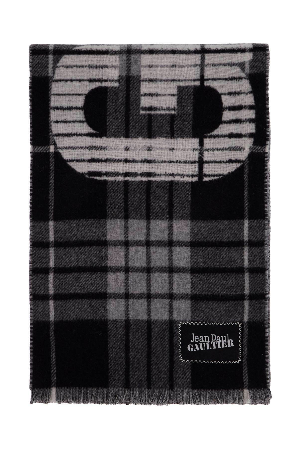 JEAN PAUL GAULTIER wool tartan scarf for Grey Jean Paul Gaultier
