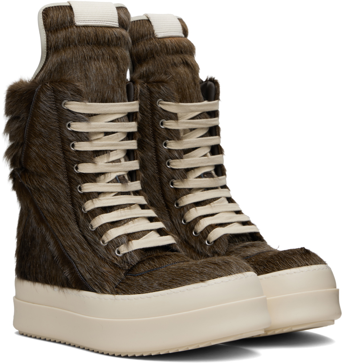 Rick Owens Brown Concordians Megageobaskets Sneakers Rick Owens