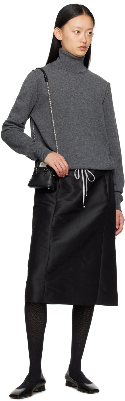 Maison Margiela Gray Inverted Seams Turtleneck Maison Margiela