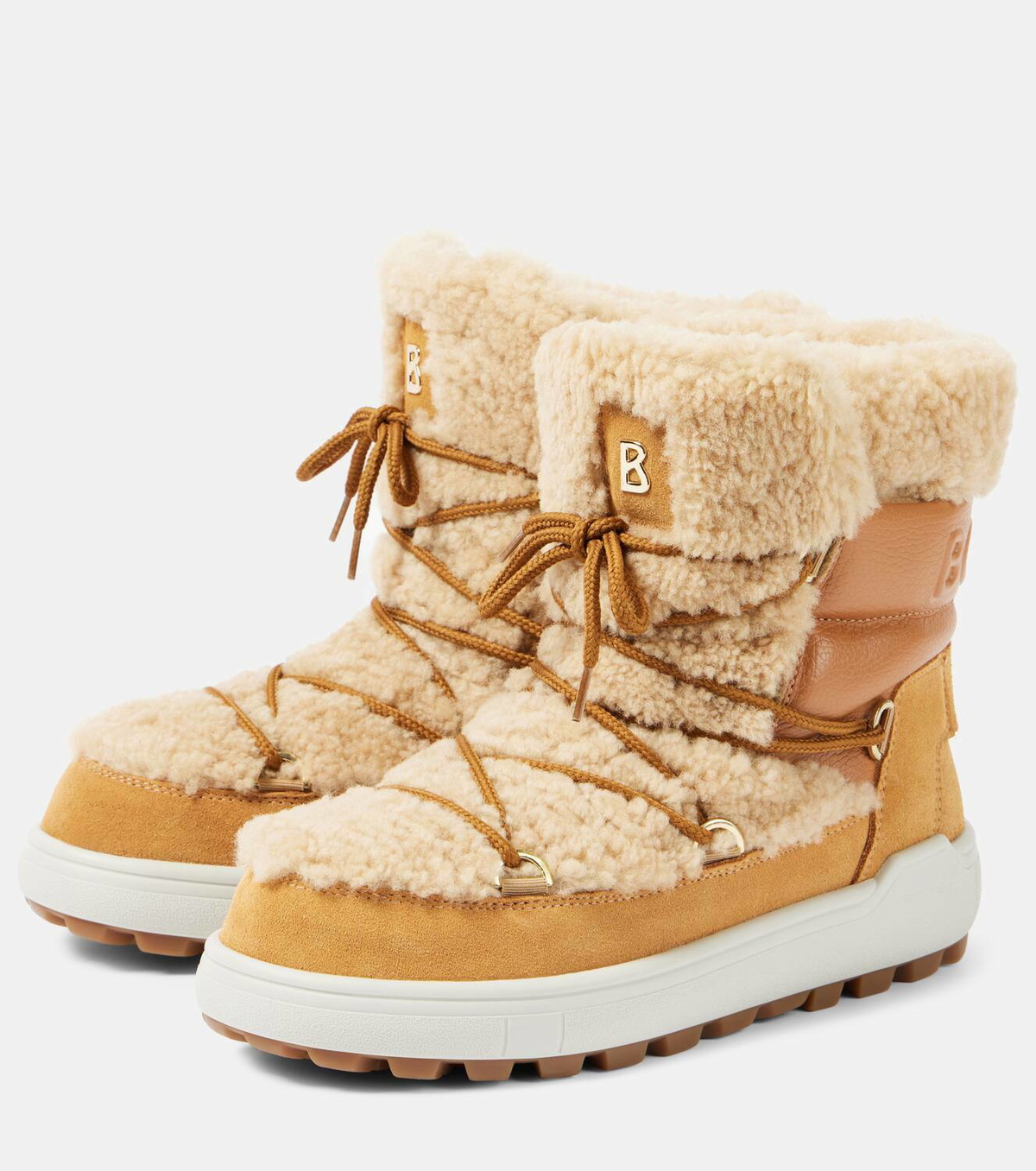 Bogner Chamonix S 10 shearling-trimmed snow boots Bogner