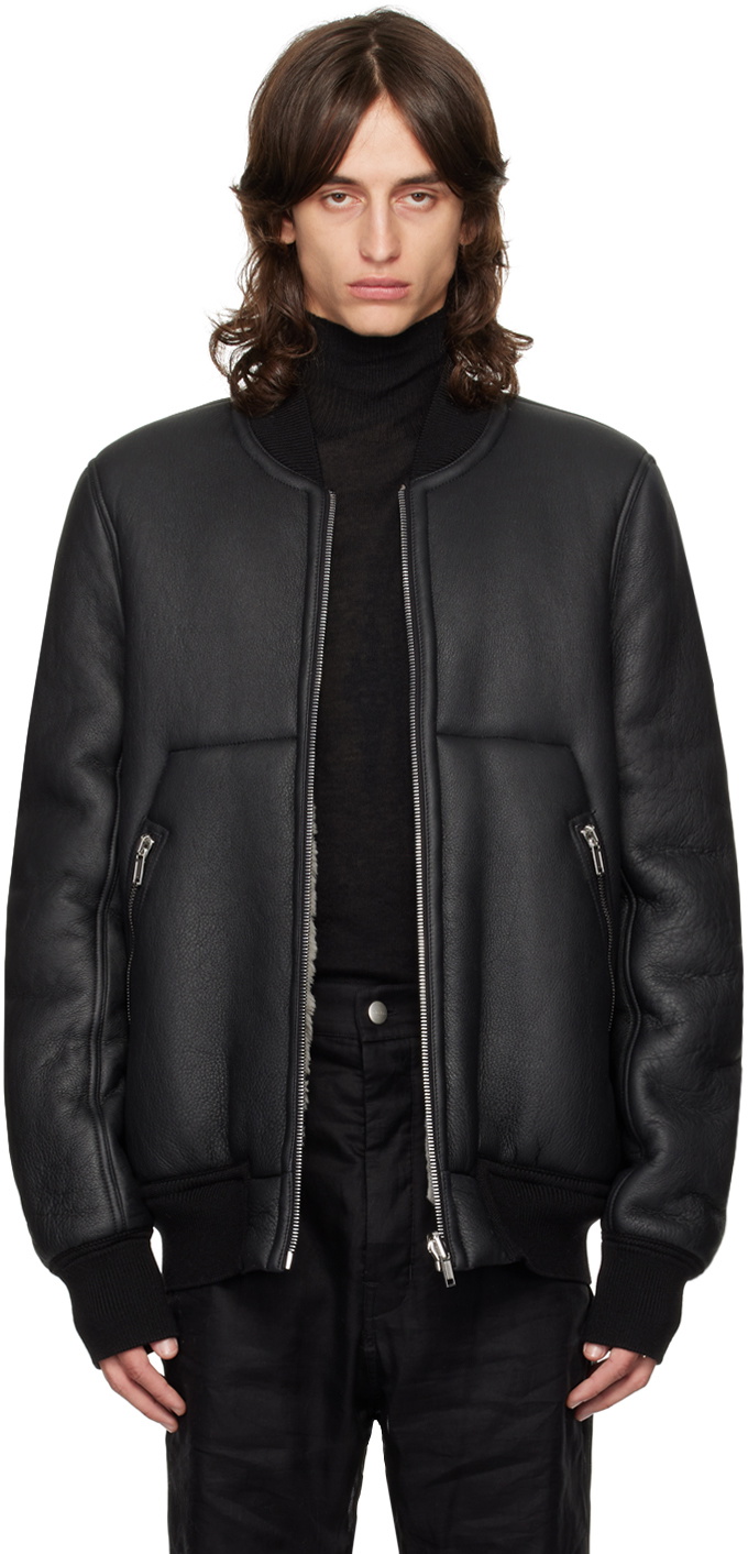 Rick Owens Black & Off-White Porterville Classic Flight Reversible ...
