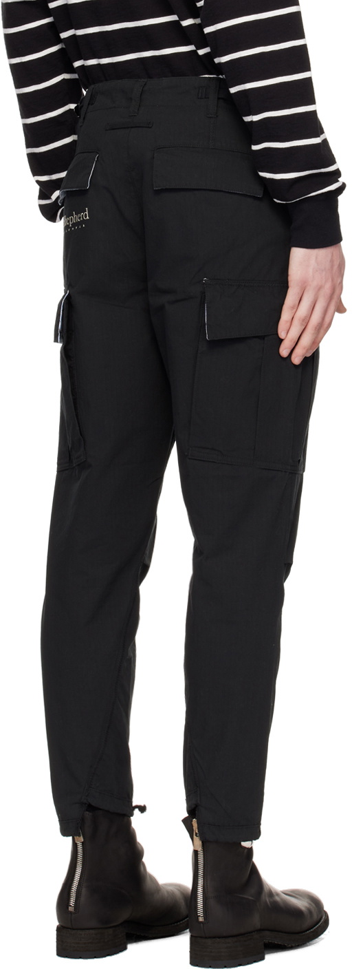 the Shepherd UNDERCOVER Black Cinch Tab Cargo Pants