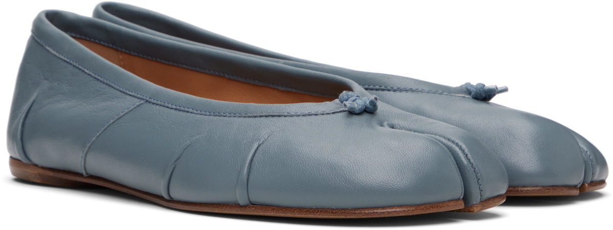Maison Margiela Blue Tabi New Ballerina Flats Maison Margiela
