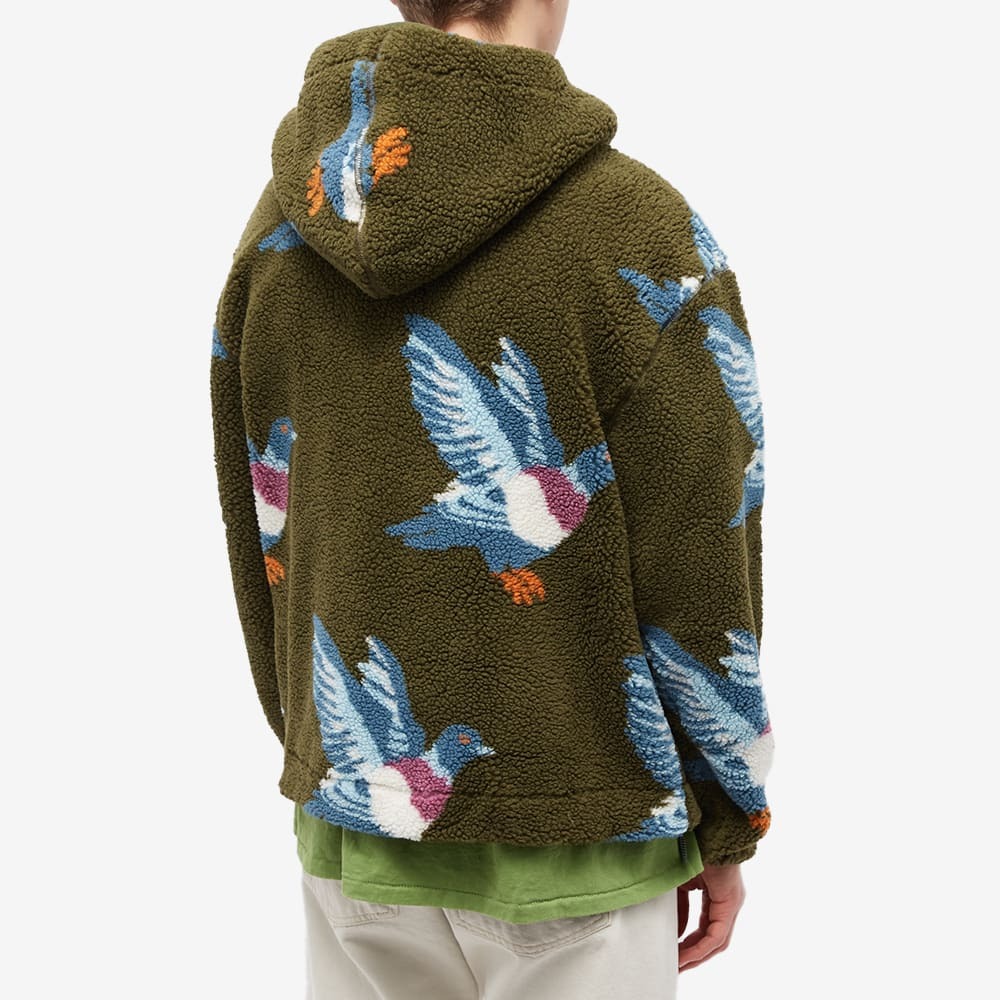 JW Anderson Men's Pigeon Fleece Jacket in Khaki JW Anderson