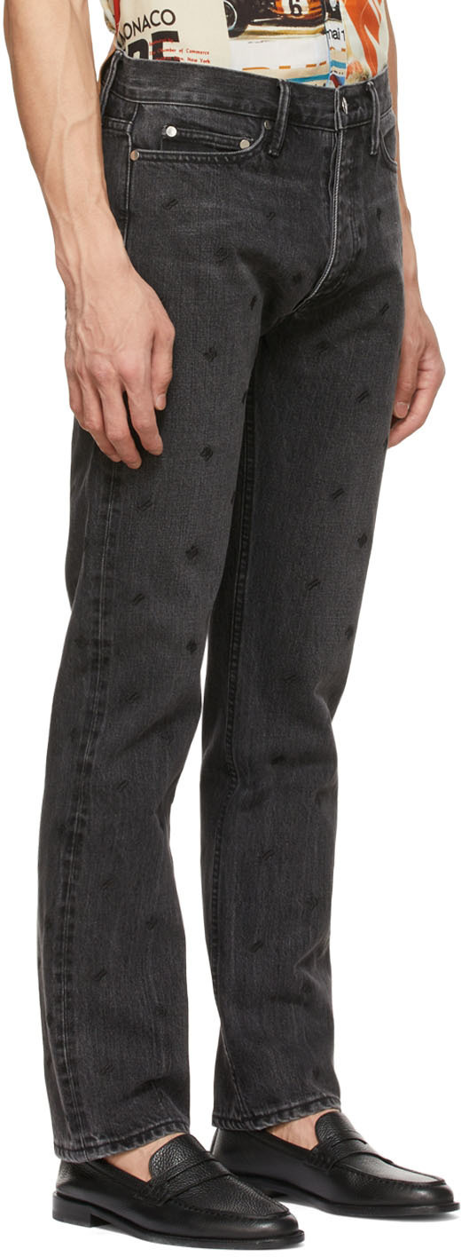 Rhude Black Embroidered Jeans Rhude