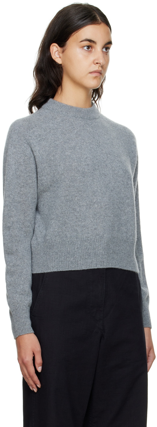 Margaret Howell Grey Cropped Sweater Margaret Howell