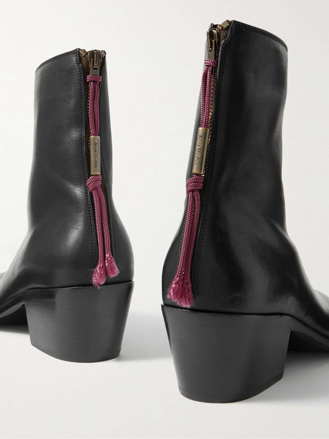 Acne Studios - Leather Boots - Black Acne Studios