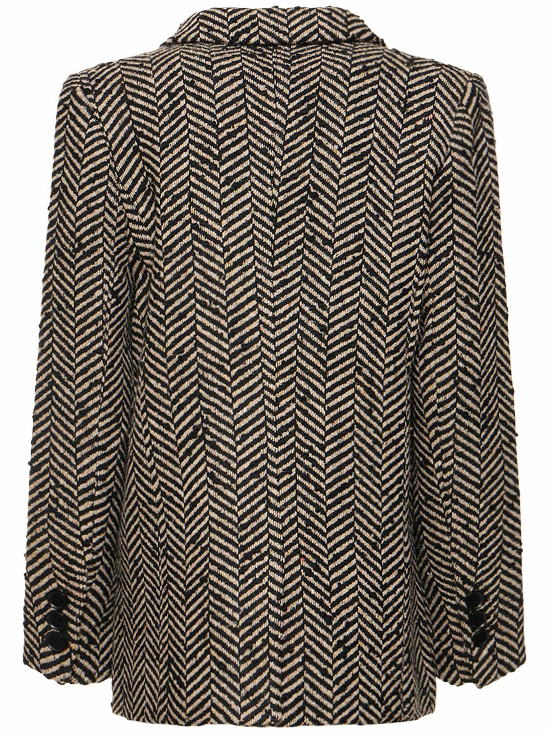 ANINE BING - Herringbone Wool Blend Blazer ANINE BING