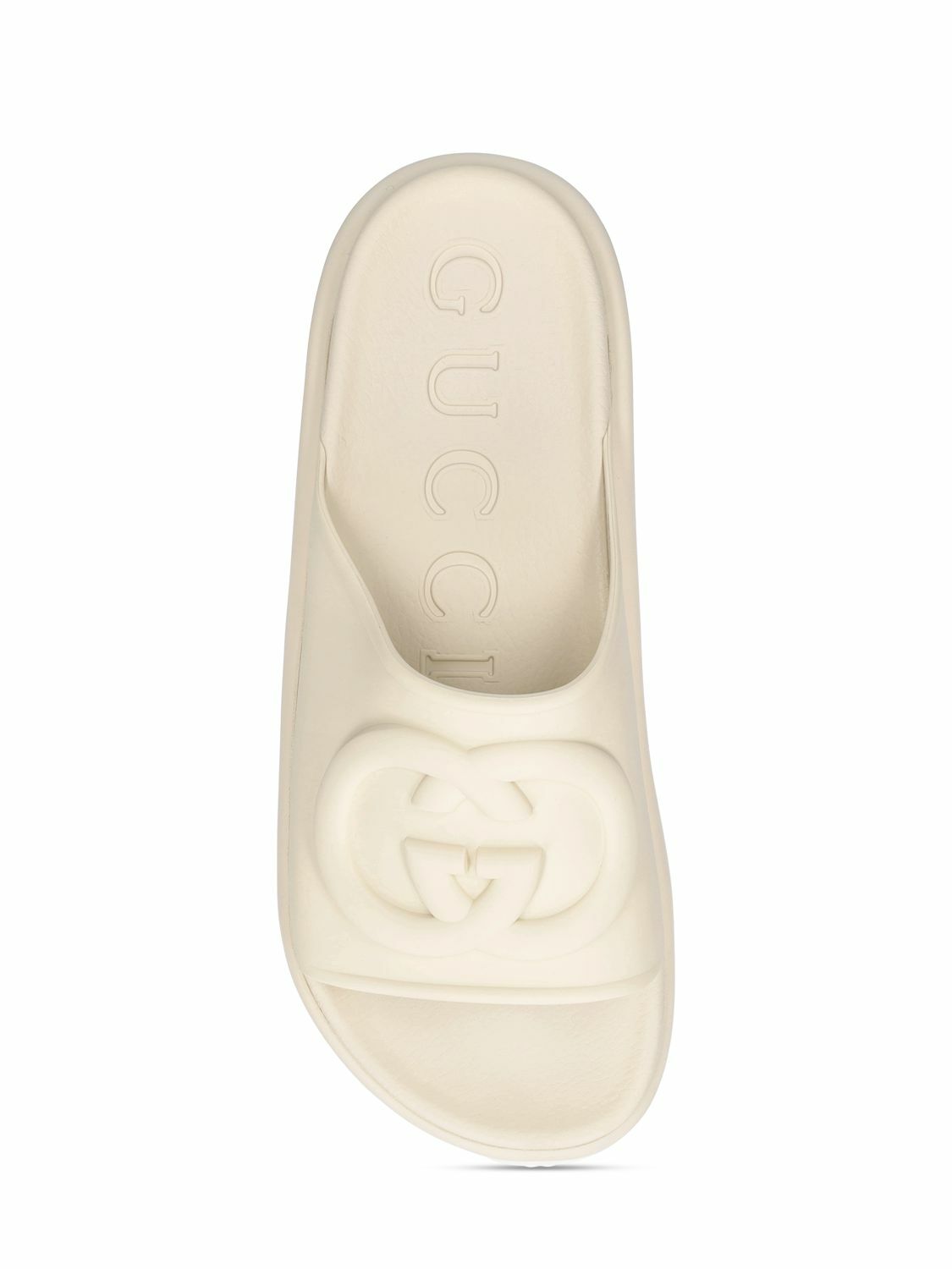 GUCCI - 40mm Miami Rubber Wedge Sandals Gucci