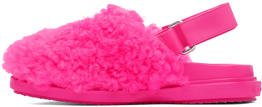 Marni Pink Sabot Strap Loafers Marni
