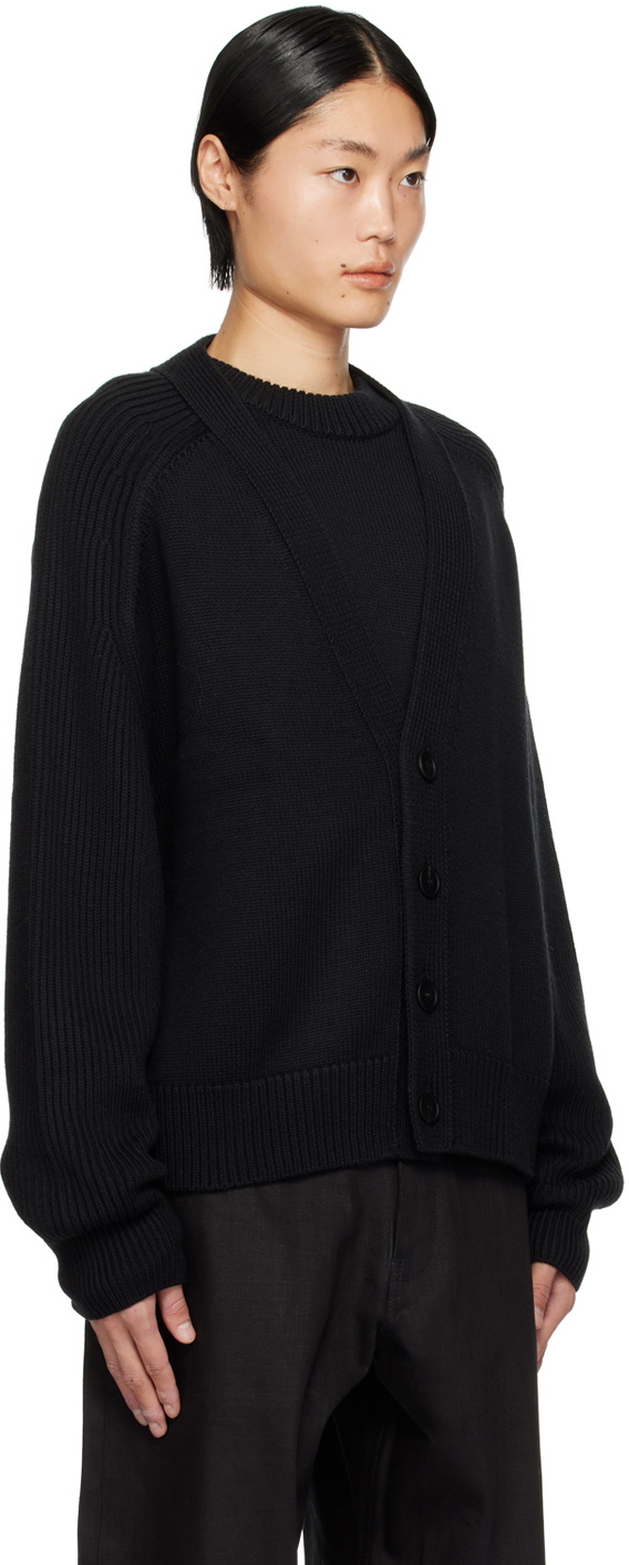Studio Nicholson Navy Michel Cardigan Studio Nicholson