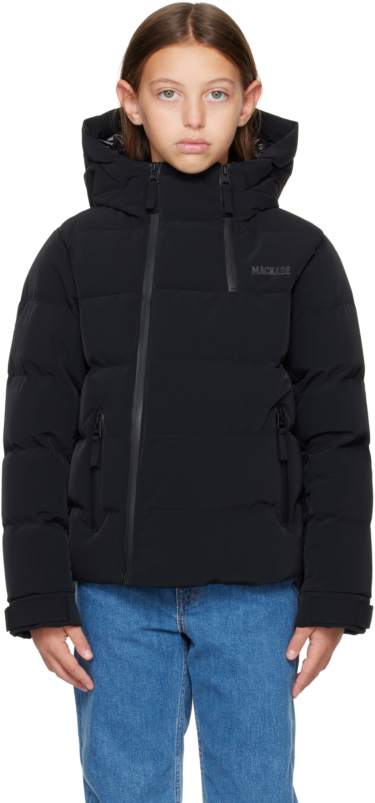 MACKAGE Kids Black Leland Down Jacket Mackage