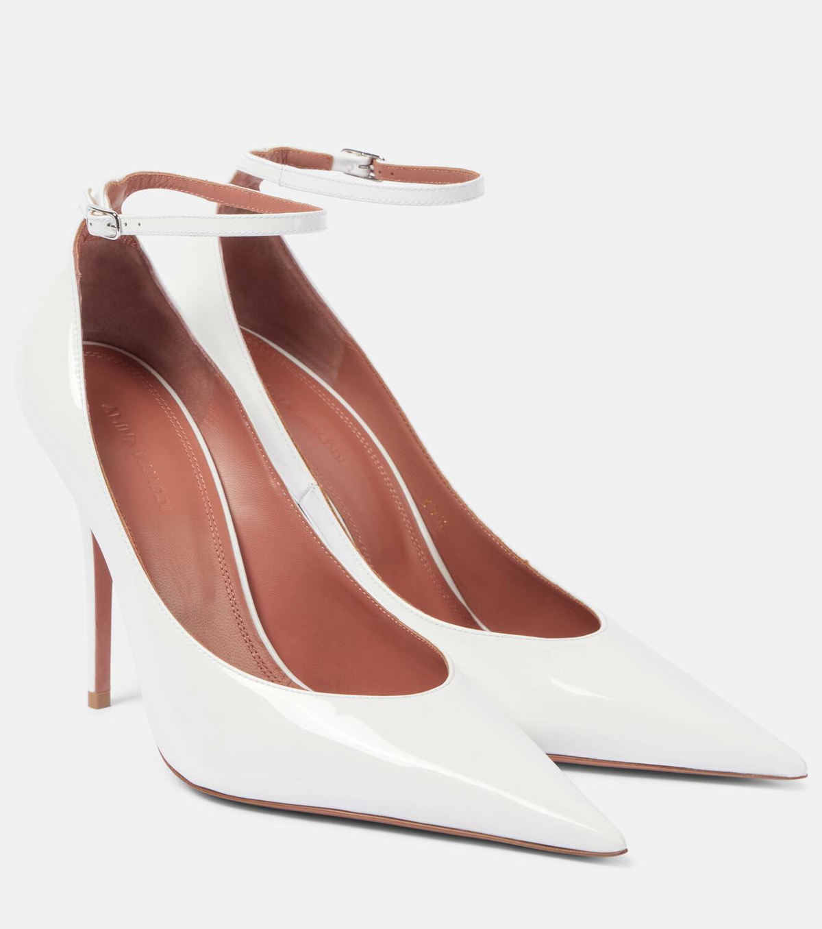 Amina Muaddi Anok 105 patent leather pumps Amina Muaddi