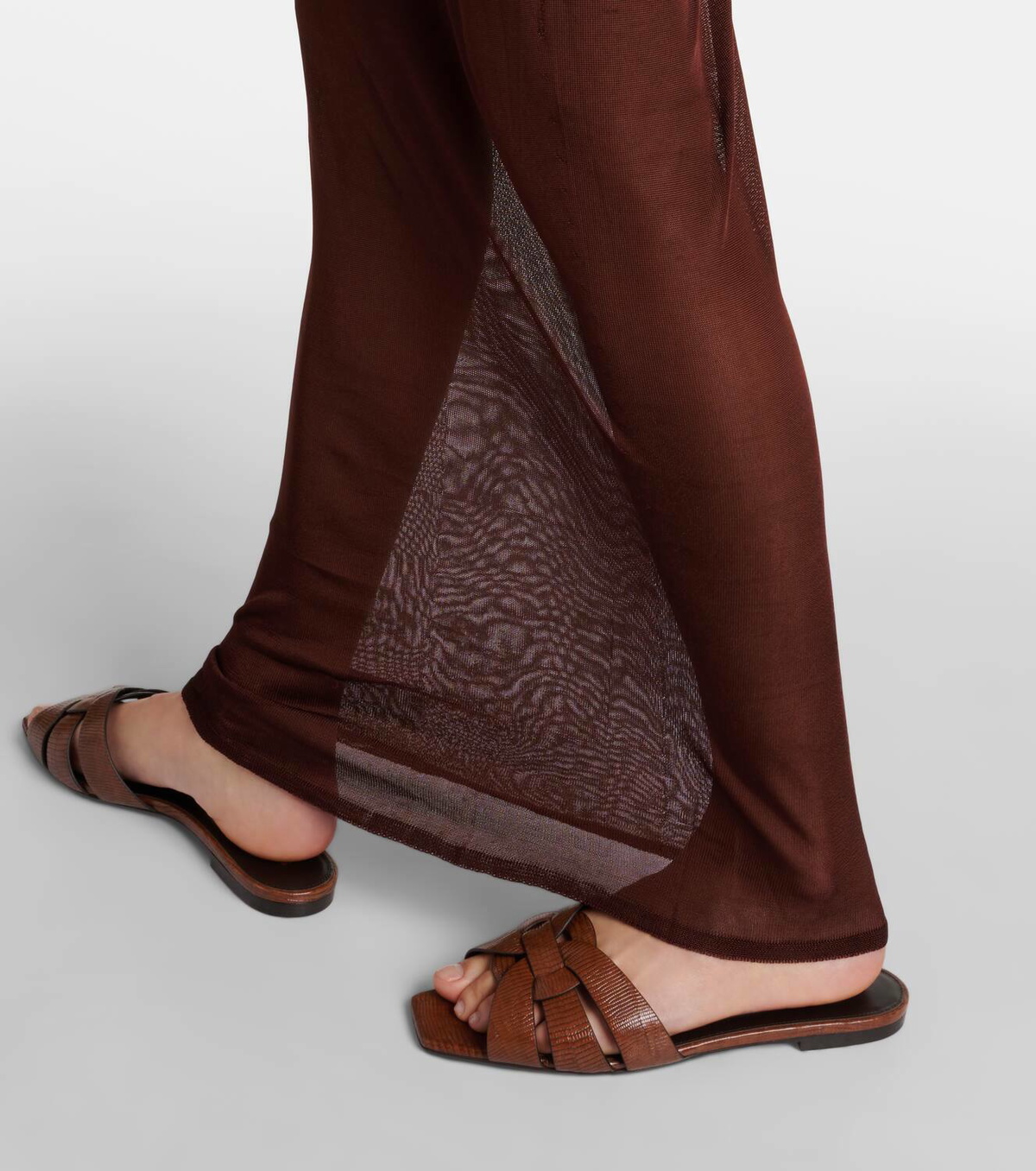 Saint Laurent Tribute lizard-effect leather sandals Saint Laurent