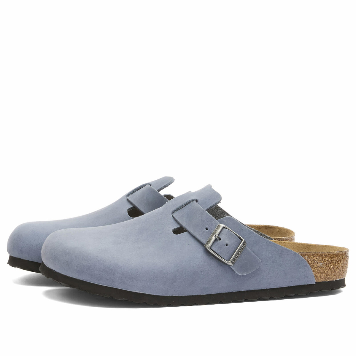 Birkenstock Men's Boston Clog - Elemental Blue Oiled Leather Birkenstock