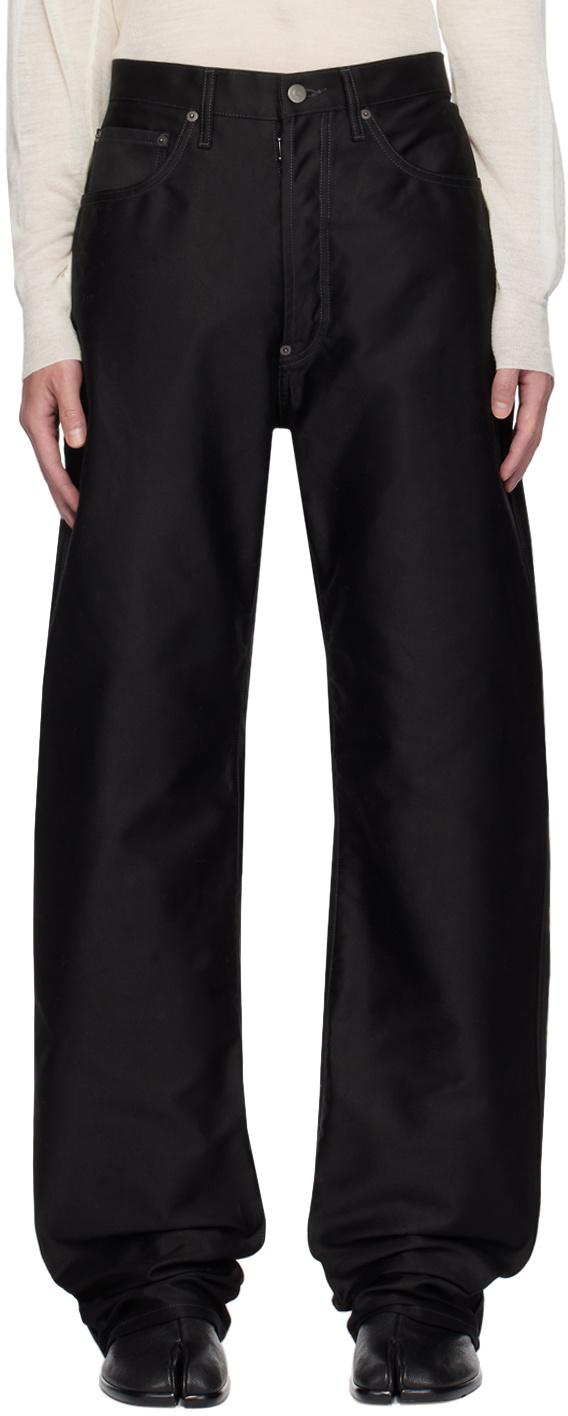 Maison Margiela Black Turn-Up Jeans Maison Margiela