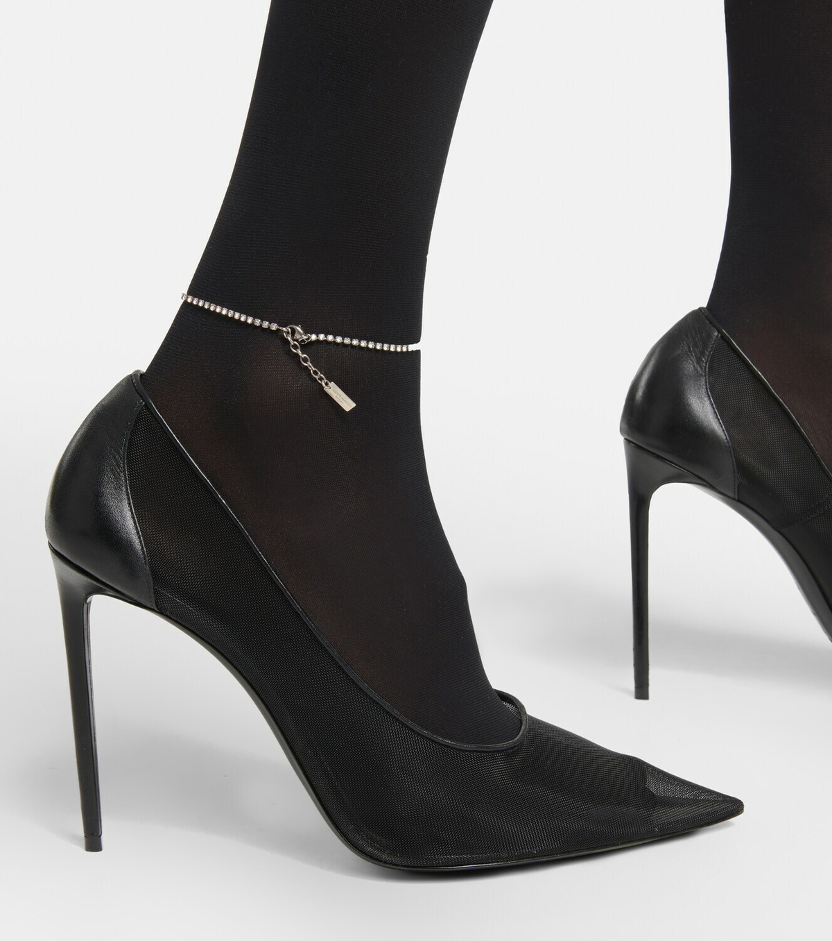 Saint Laurent - Crystal-embellished anklet Saint Laurent
