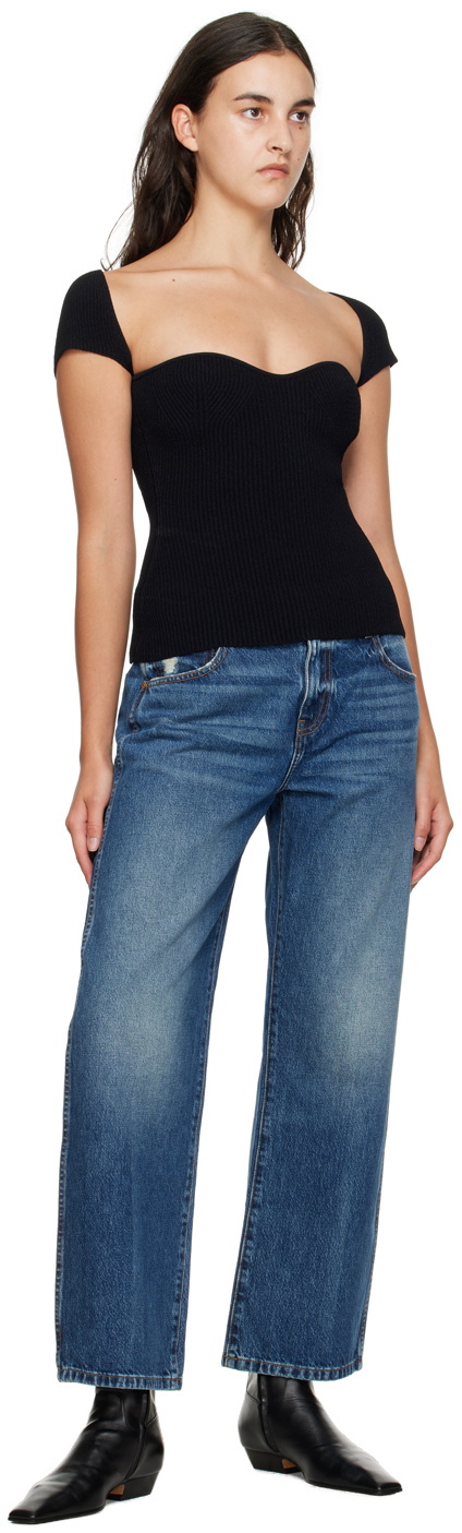 KHAITE Blue 'The Kerrie Jean' Jeans Khaite