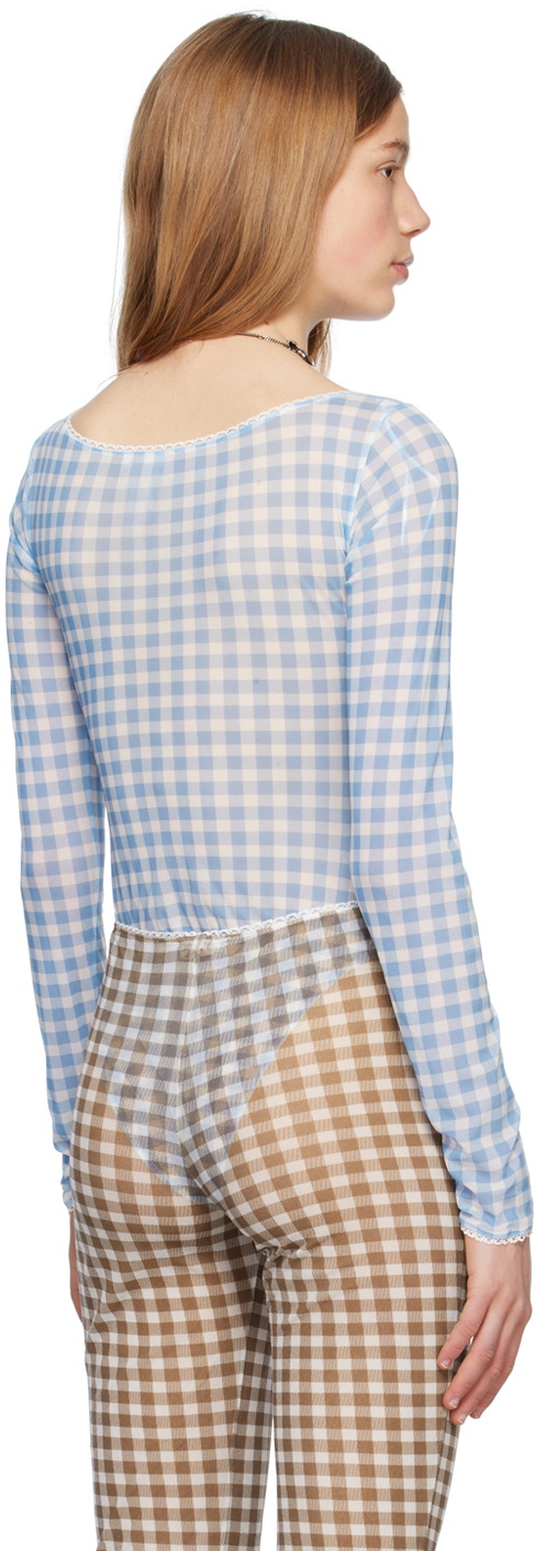 Acne Studios Blue Fitted Bodysuit Acne Studios