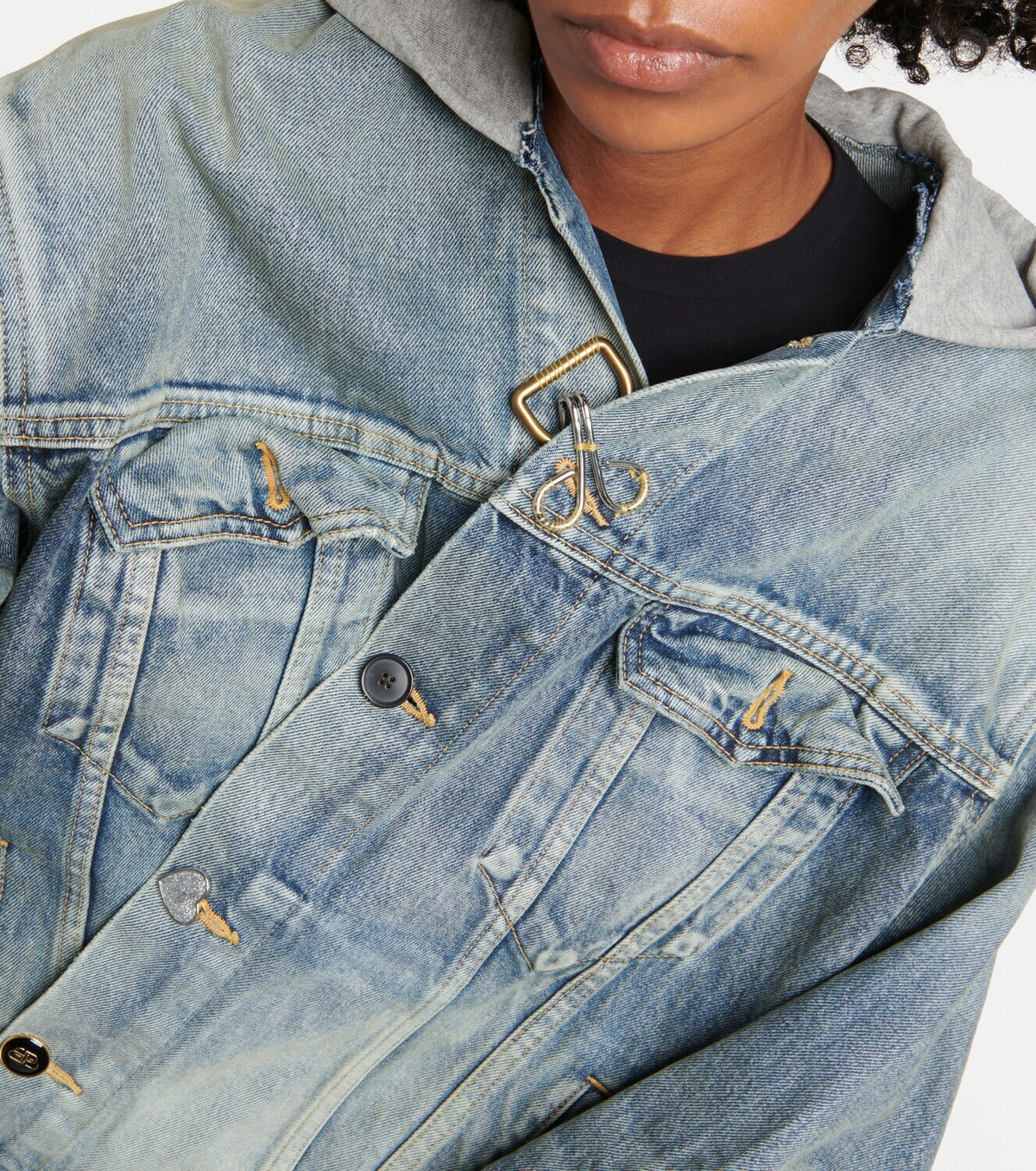 Balenciaga Asymmetric denim jacket Balenciaga