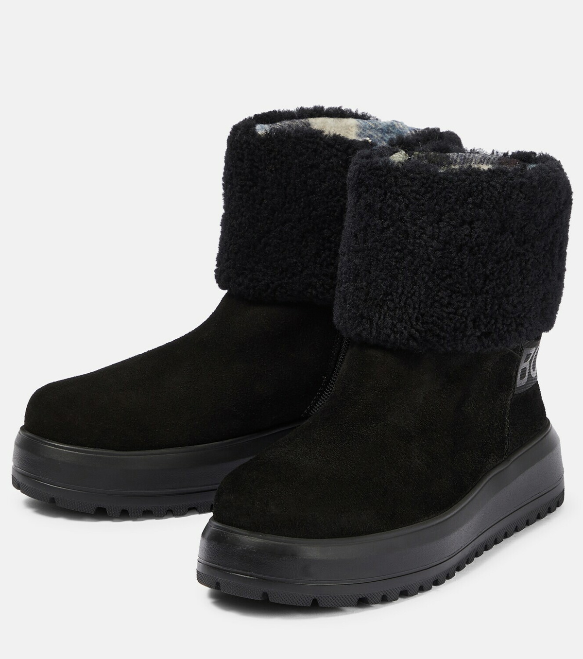 Bogner - Shearling-trimmed suede ankle boots Bogner