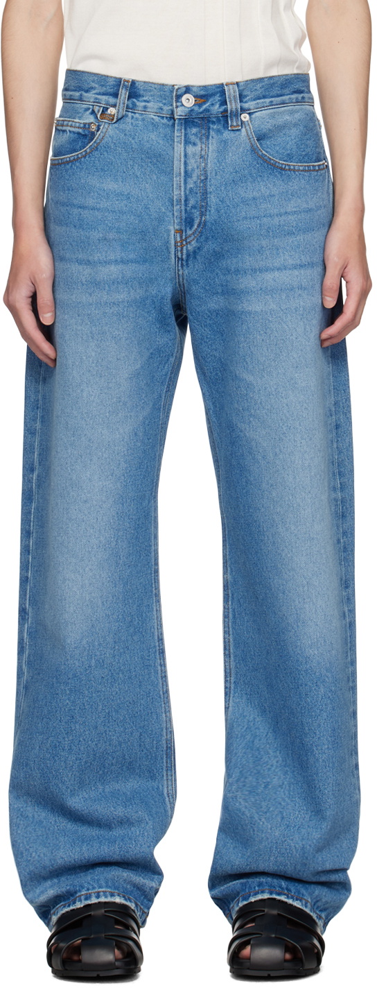 JACQUEMUS Blue Les Classiques 'Le de Nîmes droit' Jeans Jacquemus