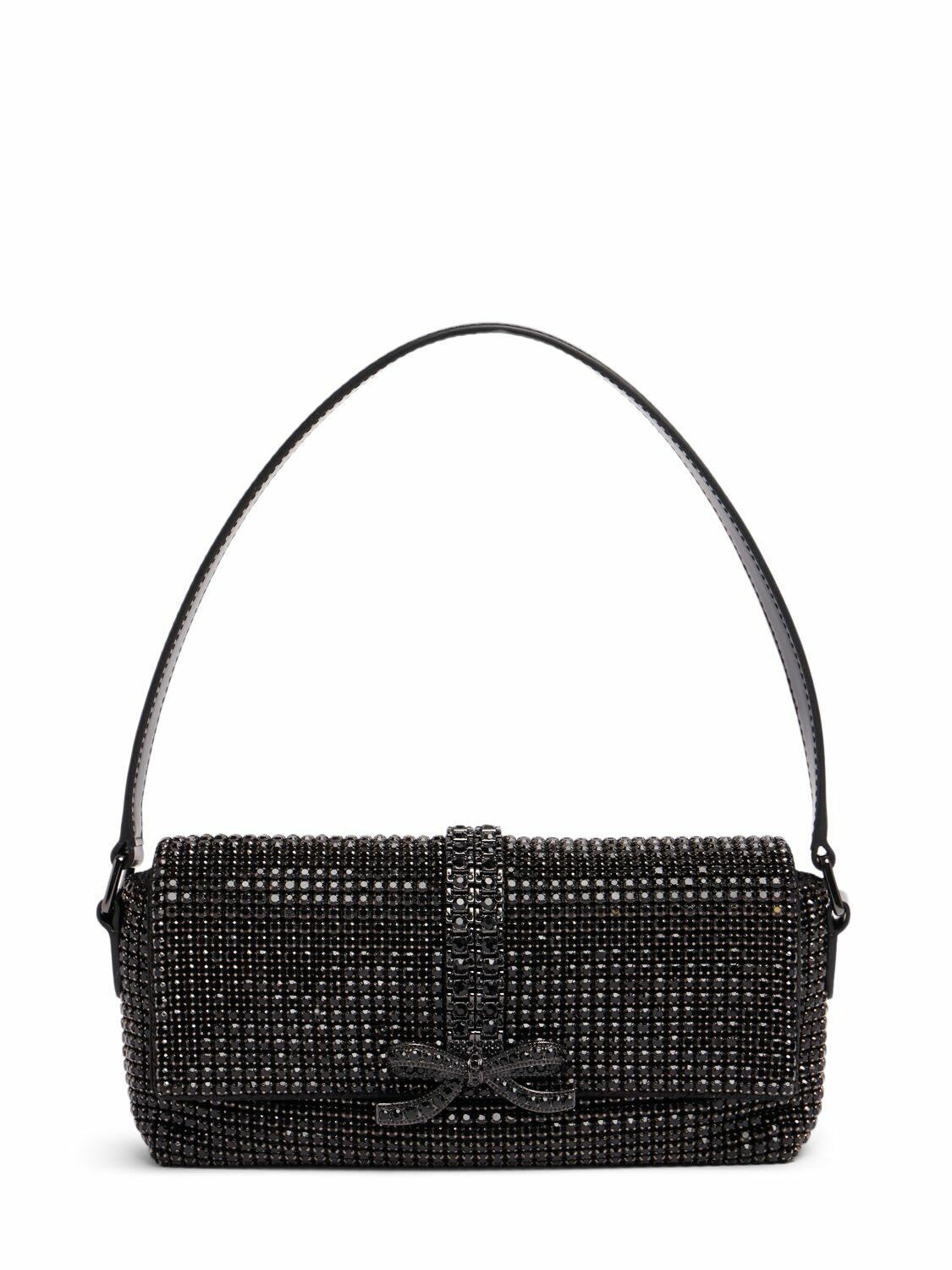 SELF-PORTRAIT Chainmail Crystal Shoulder Bag Self-Portrait