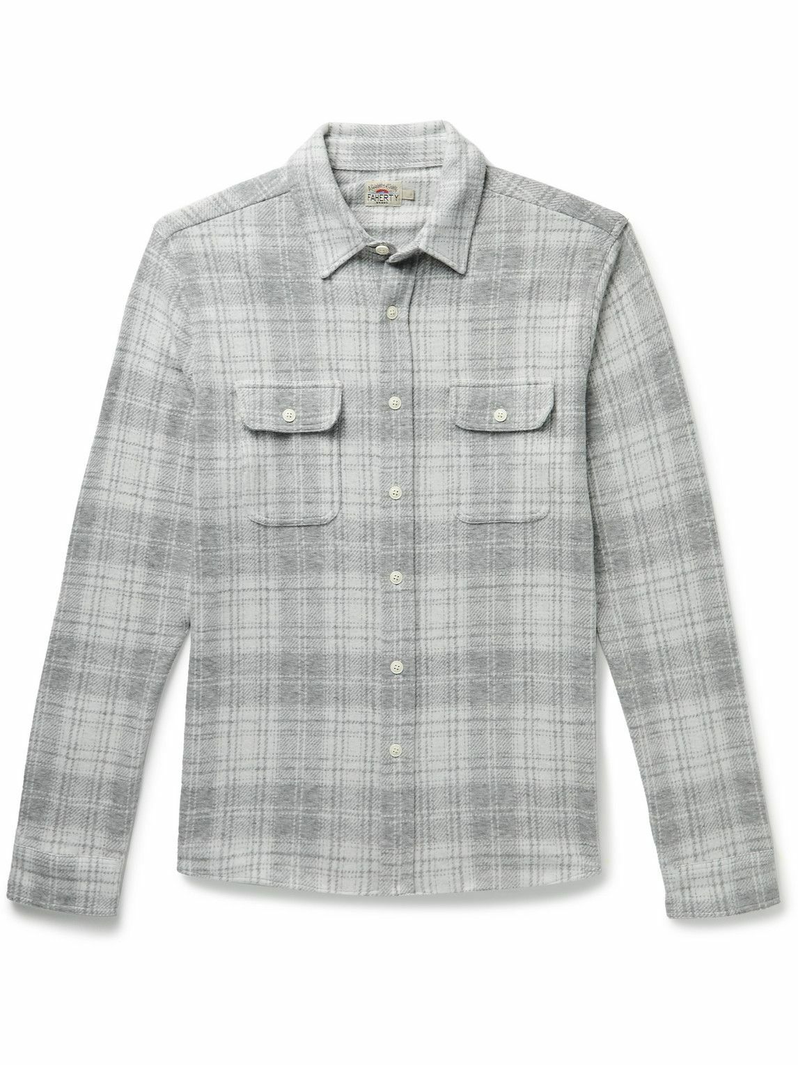 Faherty - Legend™ Checked Woven Shirt - Gray Faherty