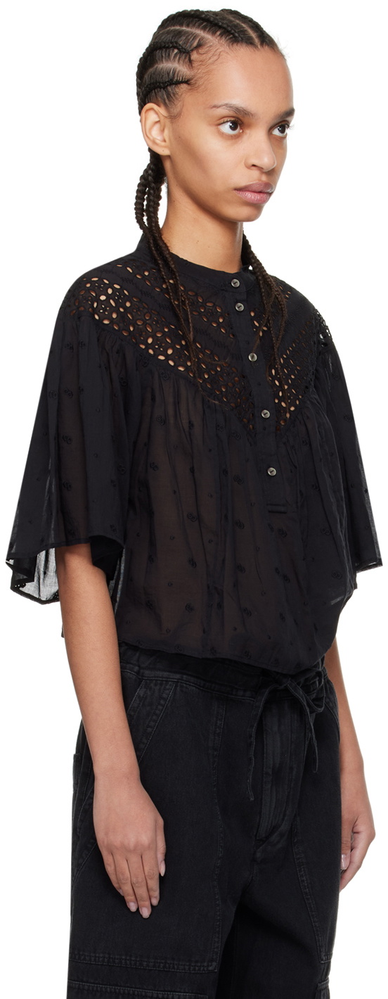 Isabel Marant Etoile Black Safi Blouse Isabel Marant Etoile