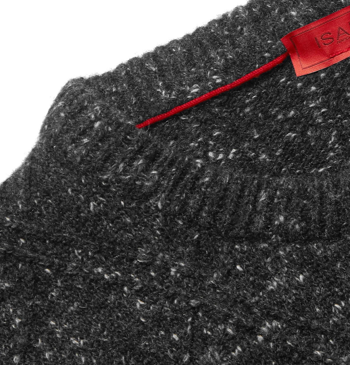 Isaia - Donegal Cashmere-Blend Sweater - Gray Isaia