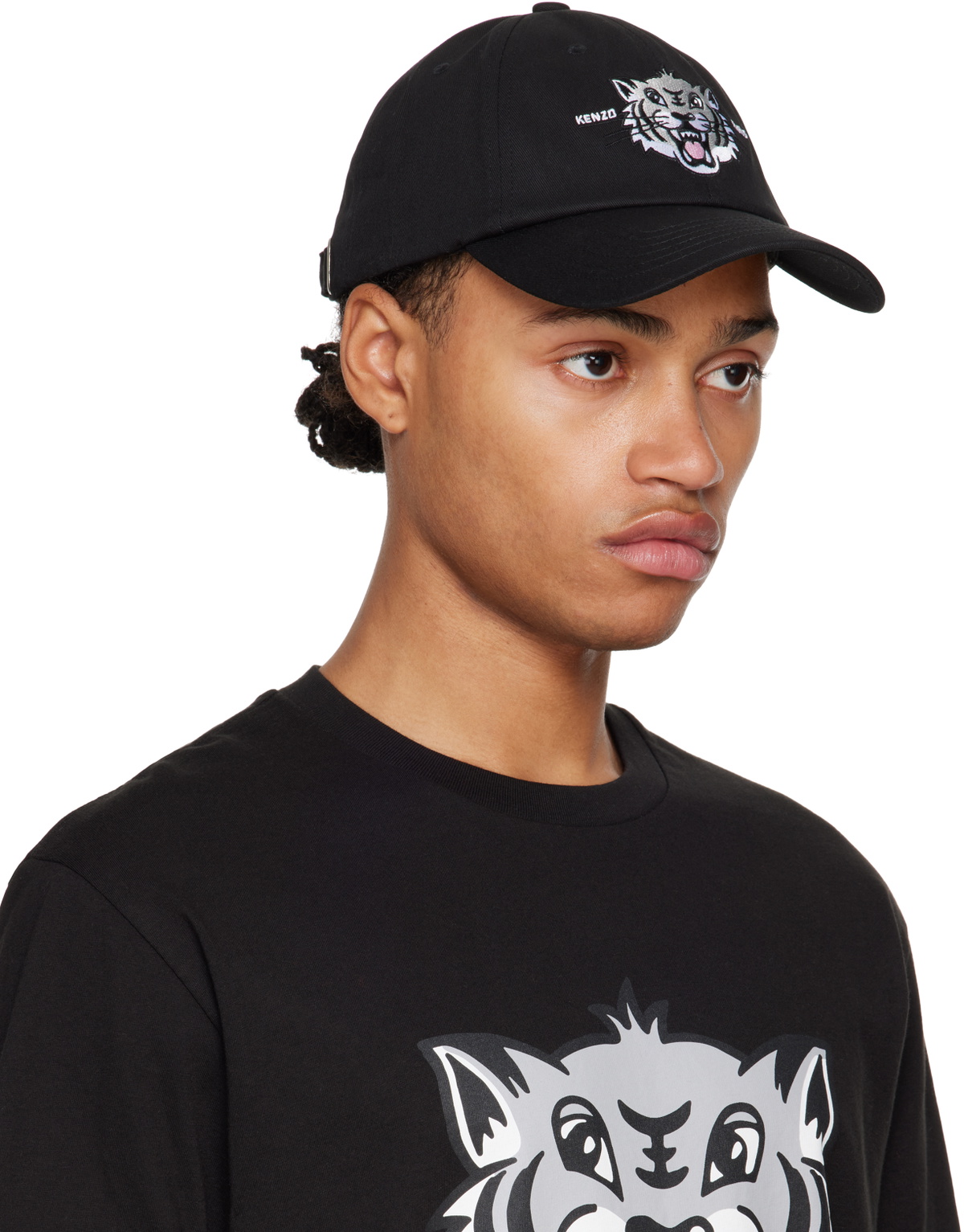 Kenzo Black Kenzo Paris Logo Graphic Cap Kenzo