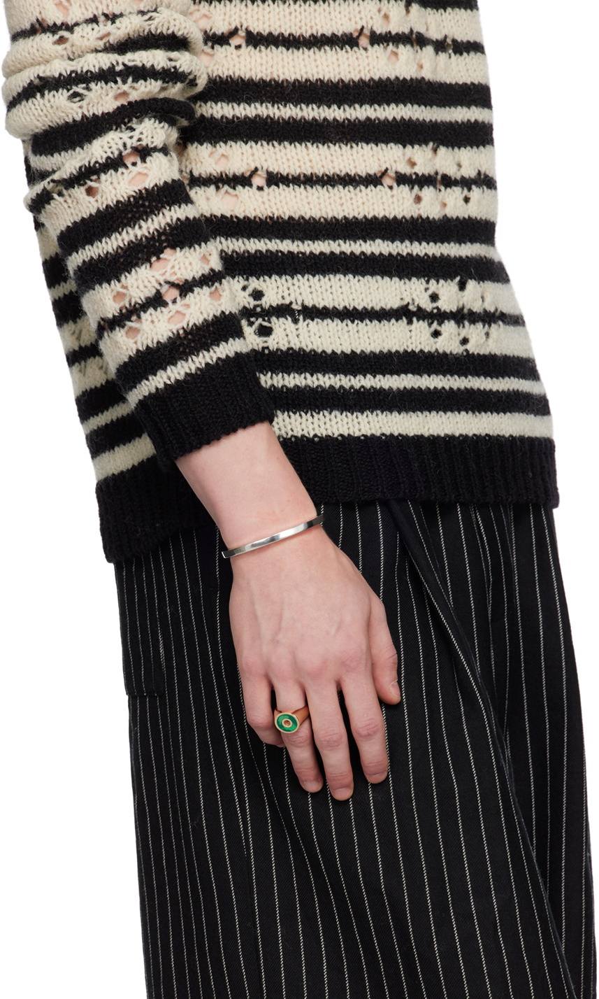 Ellie Mercer Silver One Piece Cuff Bracelet