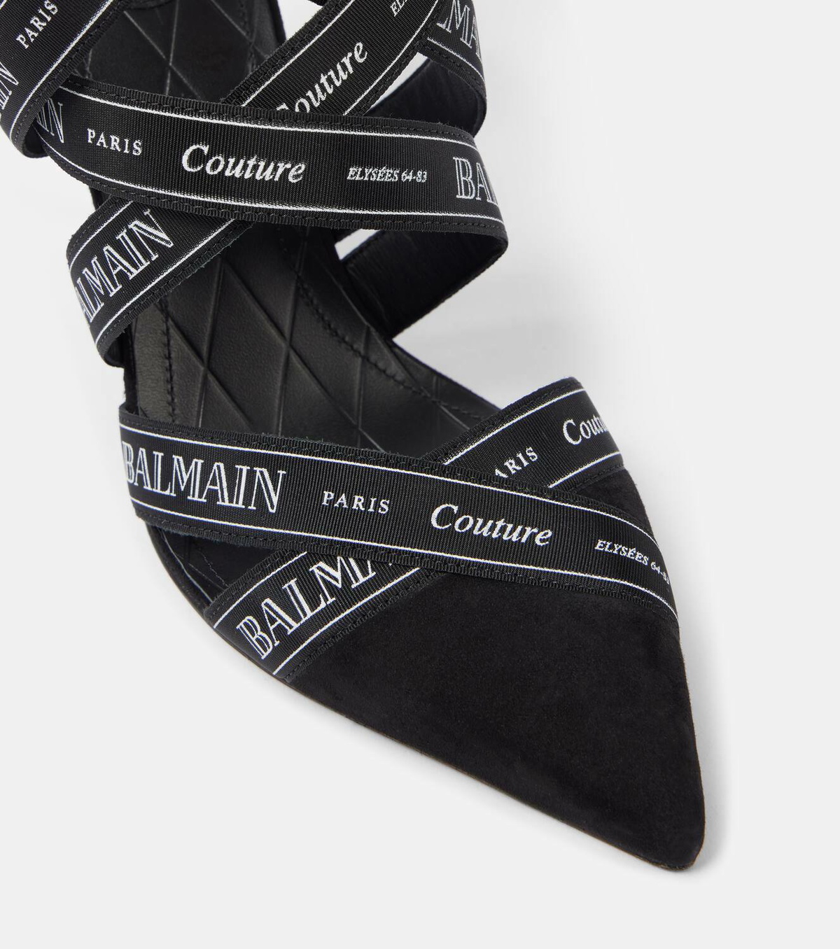 Balmain 95 logo suede sandals Balmain